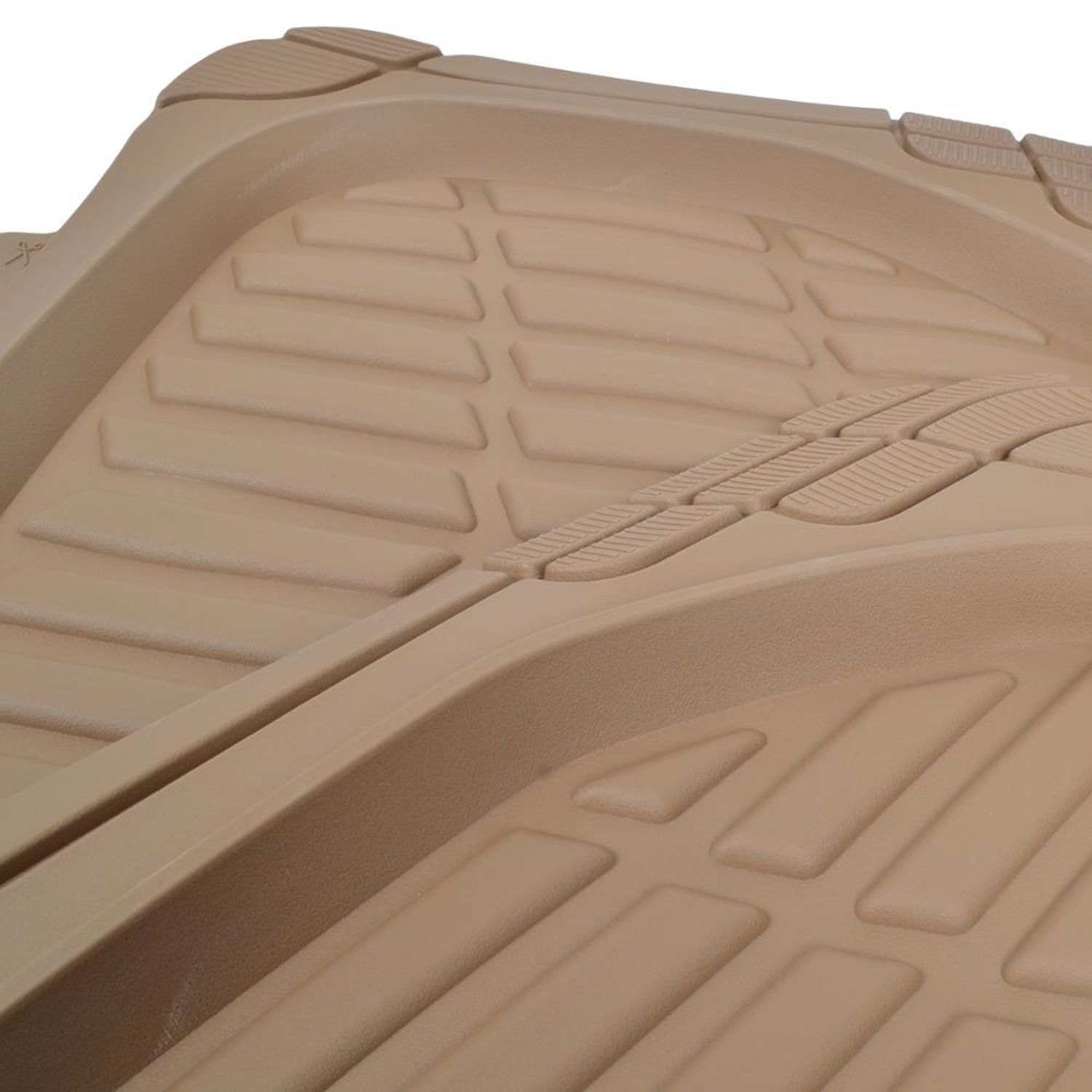 Motor Trend Beige Deep Dish Heavy Duty Mat 4 Piece