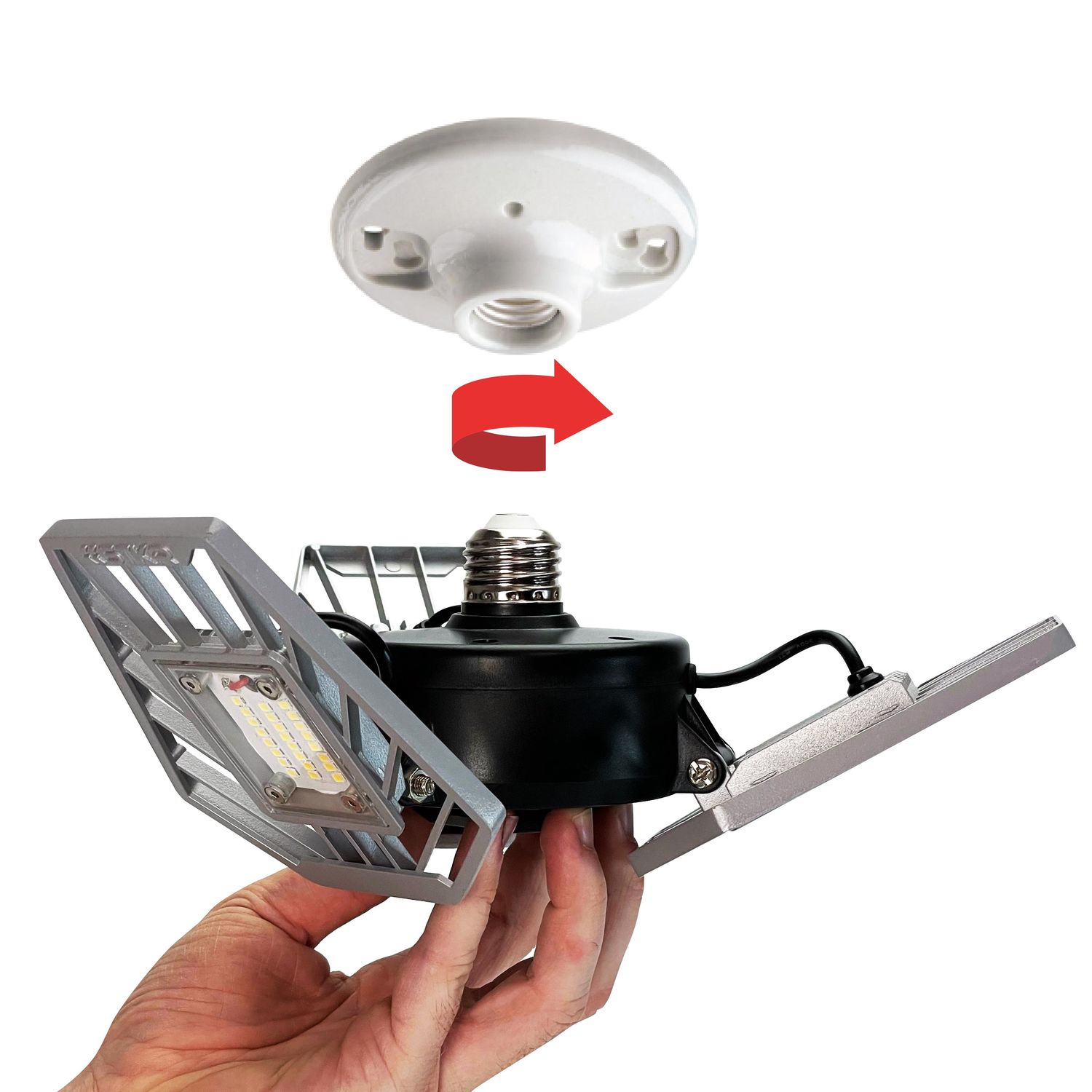 Striker TRiLIGHT 4000 Lumens Motion Activated Ceiling Light for Garage ...