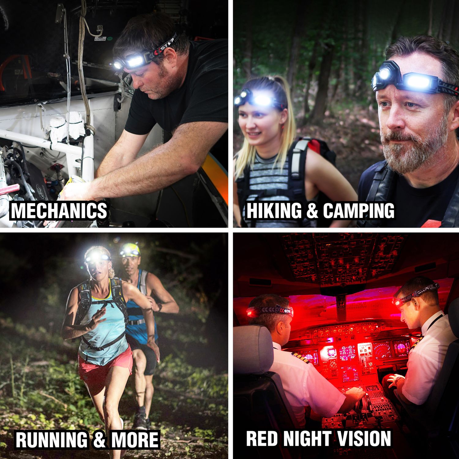 Striker FLEXIT PRO 6.5 Rechargeable 650 Lumens with 240 Degree Lighting ...