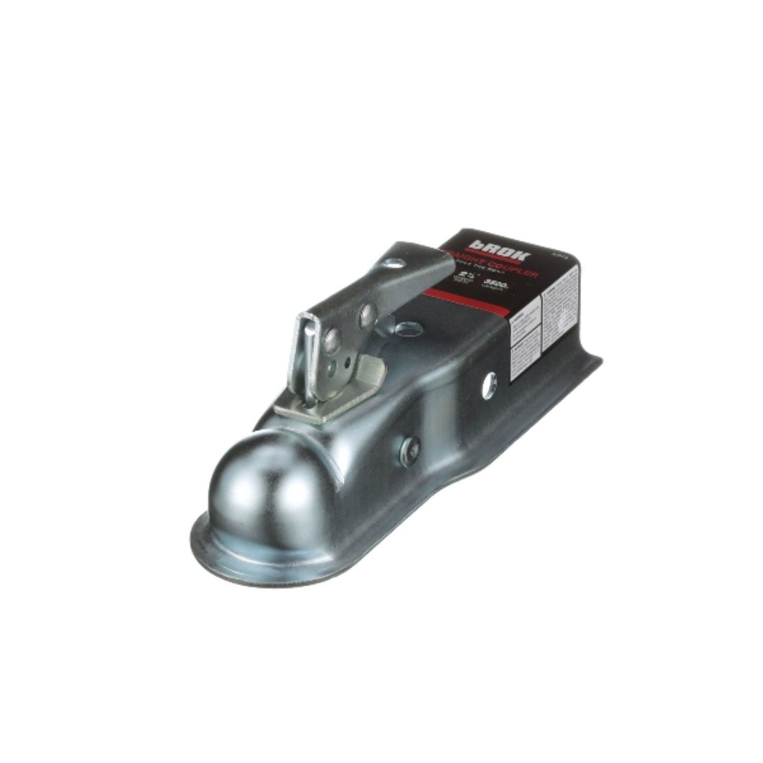 bROK 2in Ball Socket x 2 1/2in Channel 3,500lbs Towing Coupler