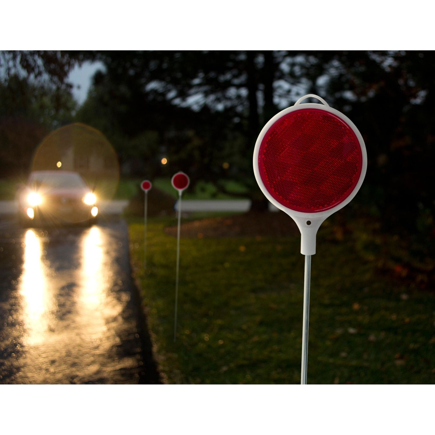 Blazer International Red 36in Metal Post Driveway Marker