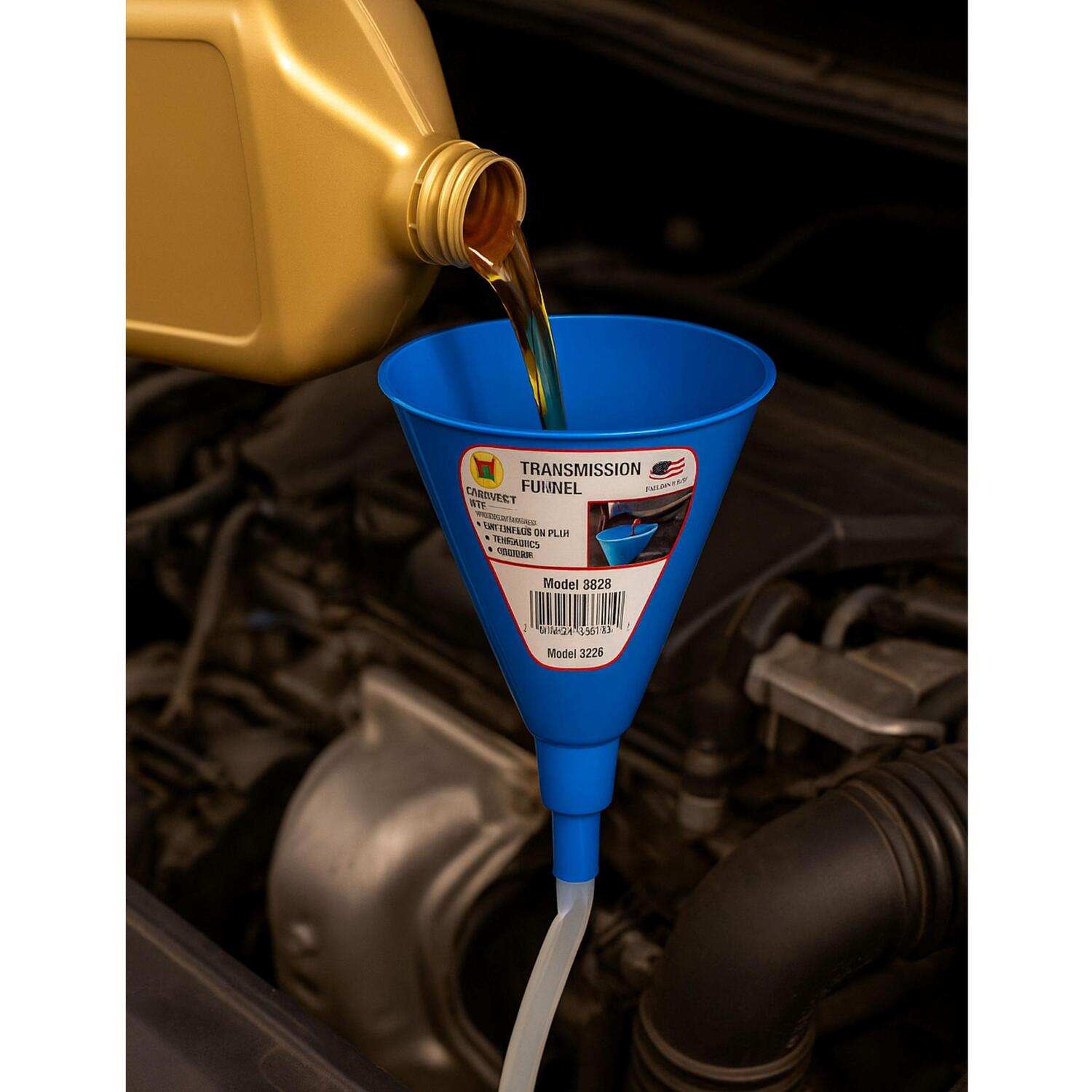 FloTool Blue 18in Transmission funnel