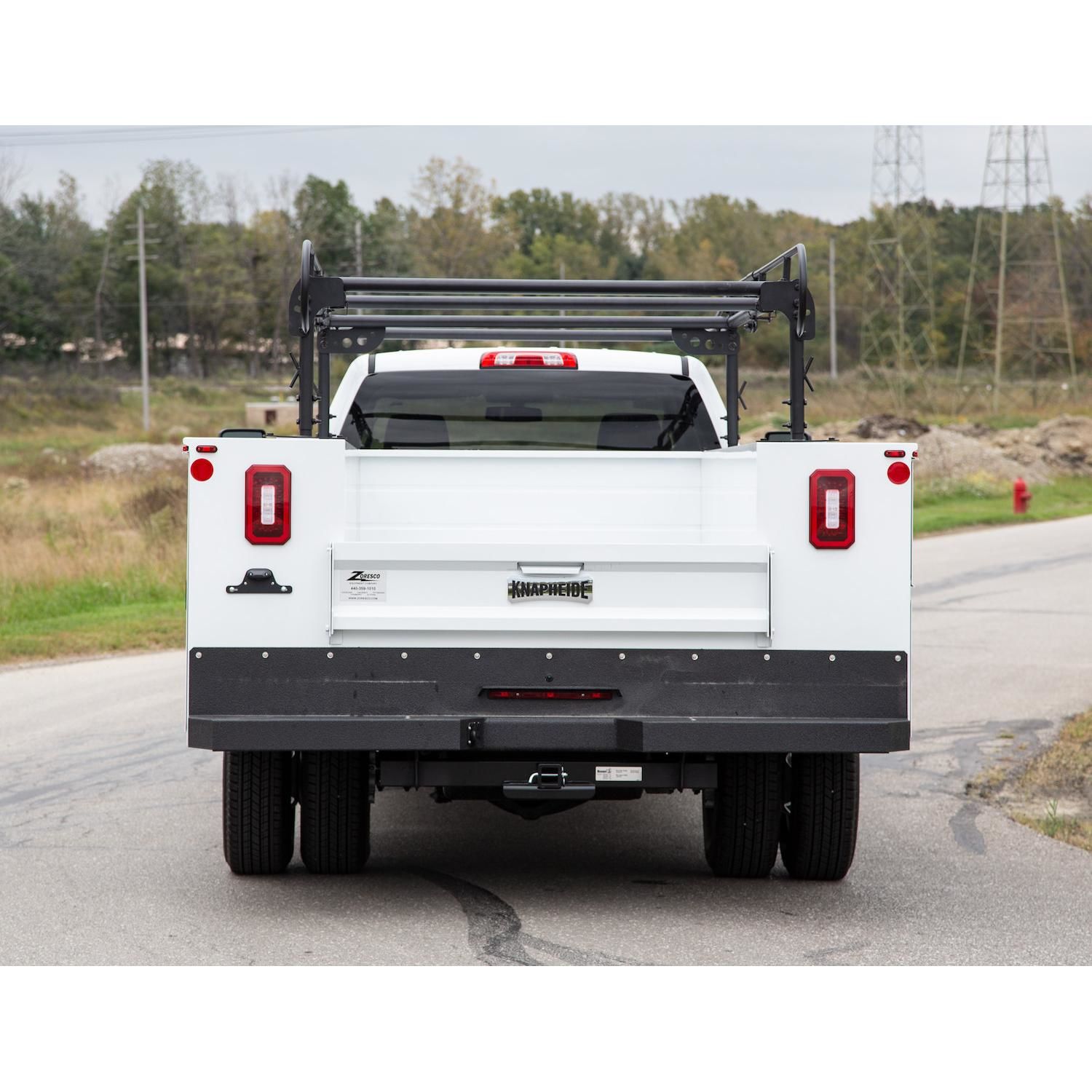 Buyers Products Black 13 1/2ft Service Body Ladder Rack