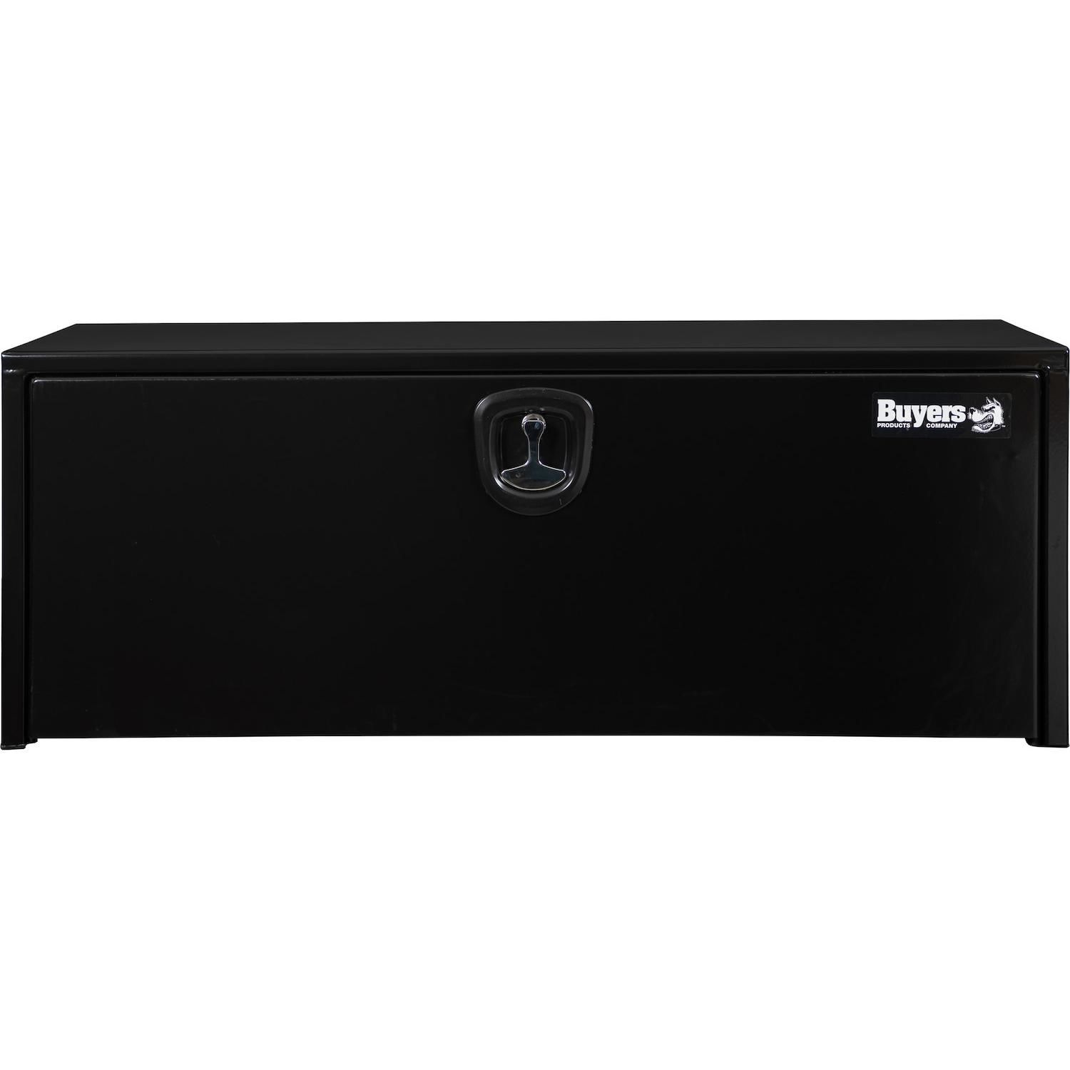 Buyers Products 18in x 18in x 48in Black Steel Underbody Truck Boin Box with Built In Shelf, 3 ...