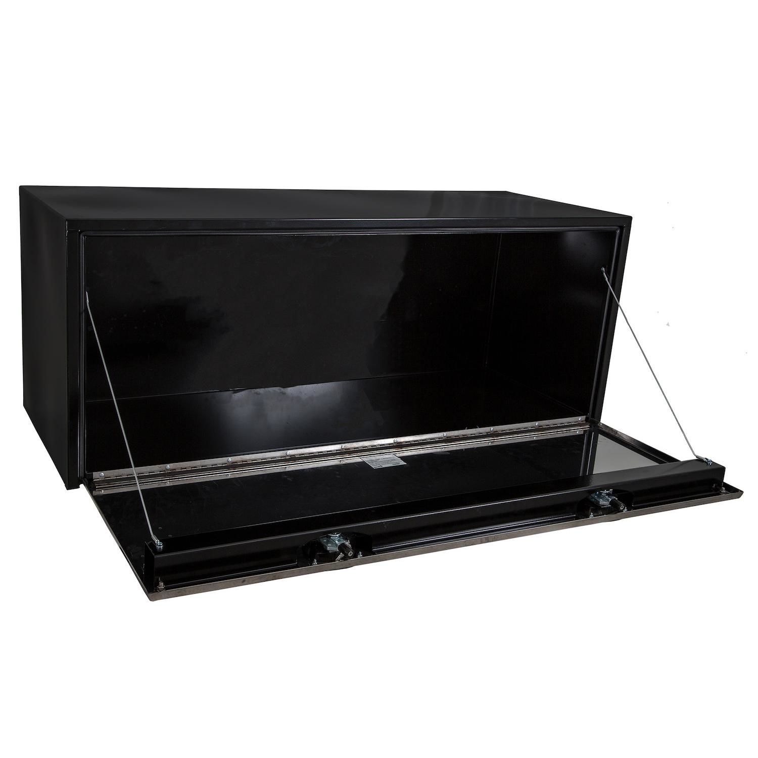 Buyers Products 24in x 24in x 60in Black Steel Truck Box with Stainless ...