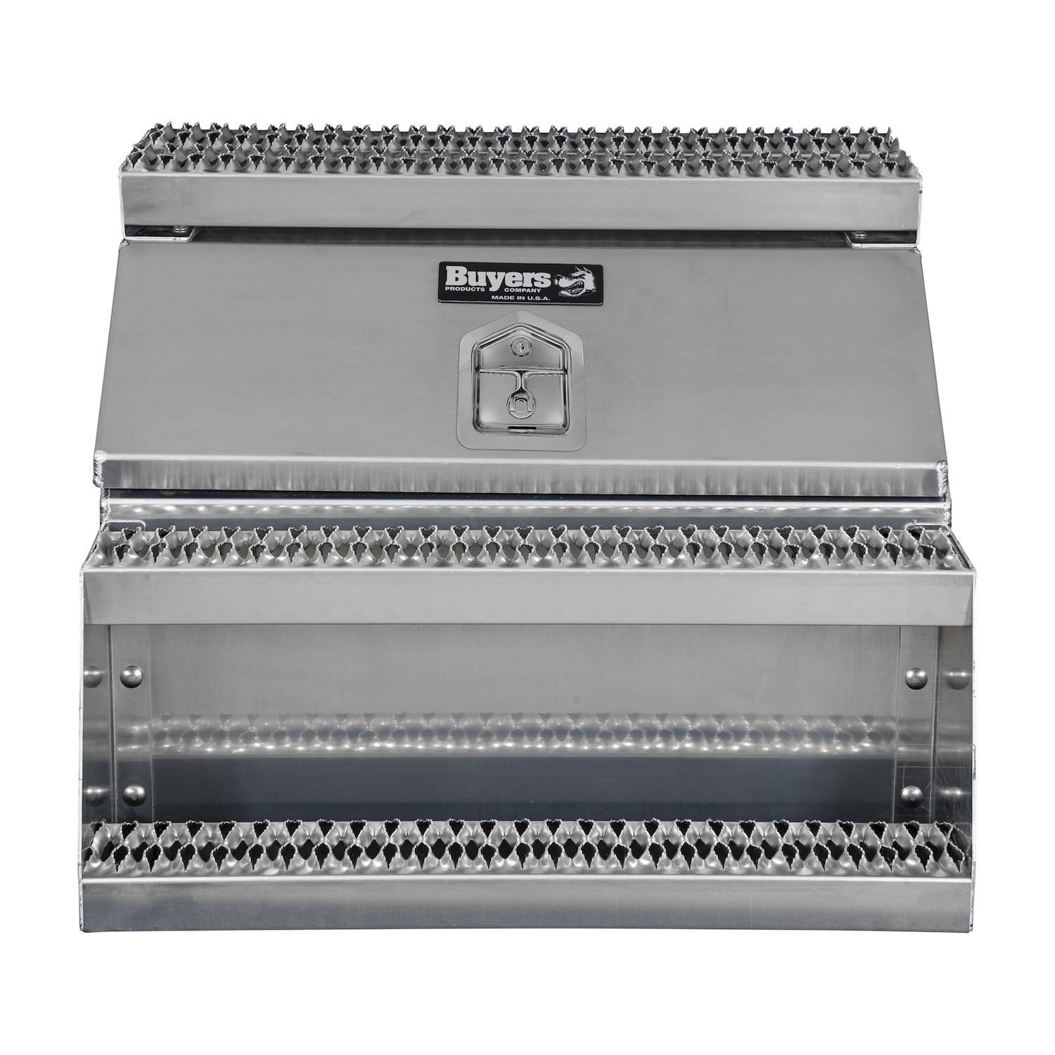 Buyers Products 30in Width Heavy Duty Smooth Aluminum WideOpen Step Box ...