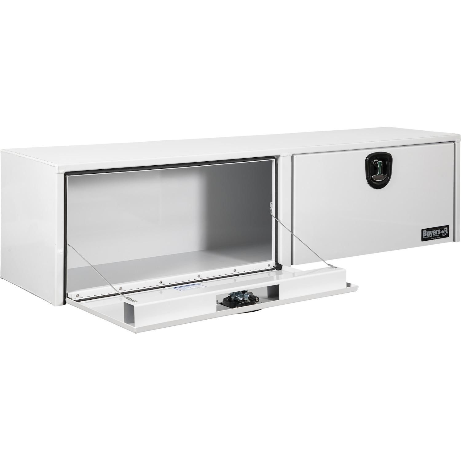 Buyers Products 16in x 13in x 72in White Smooth Aluminum Topsider Truck Box