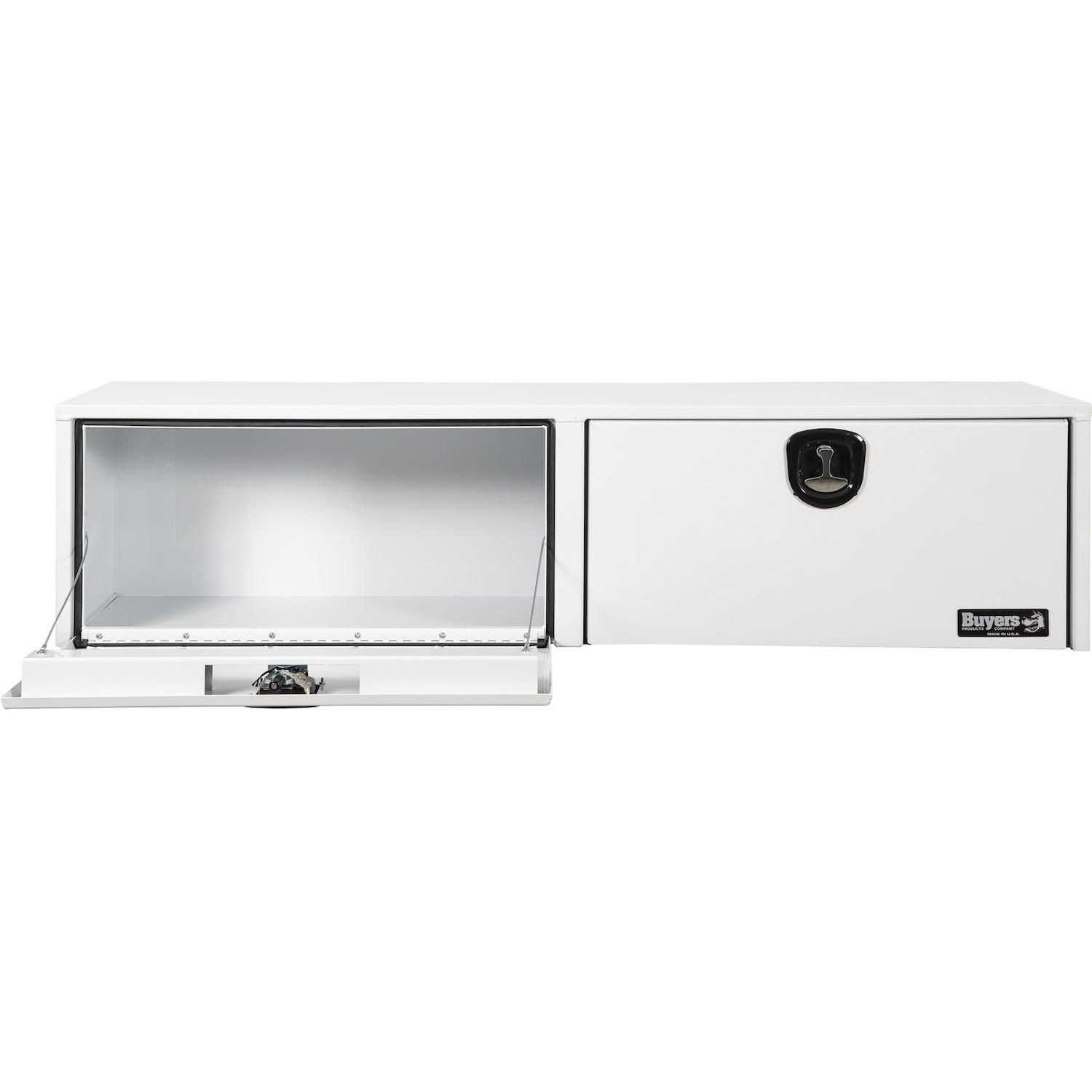 Buyers Products 16in x 13in x 72in White Smooth Aluminum Topsider Truck Box