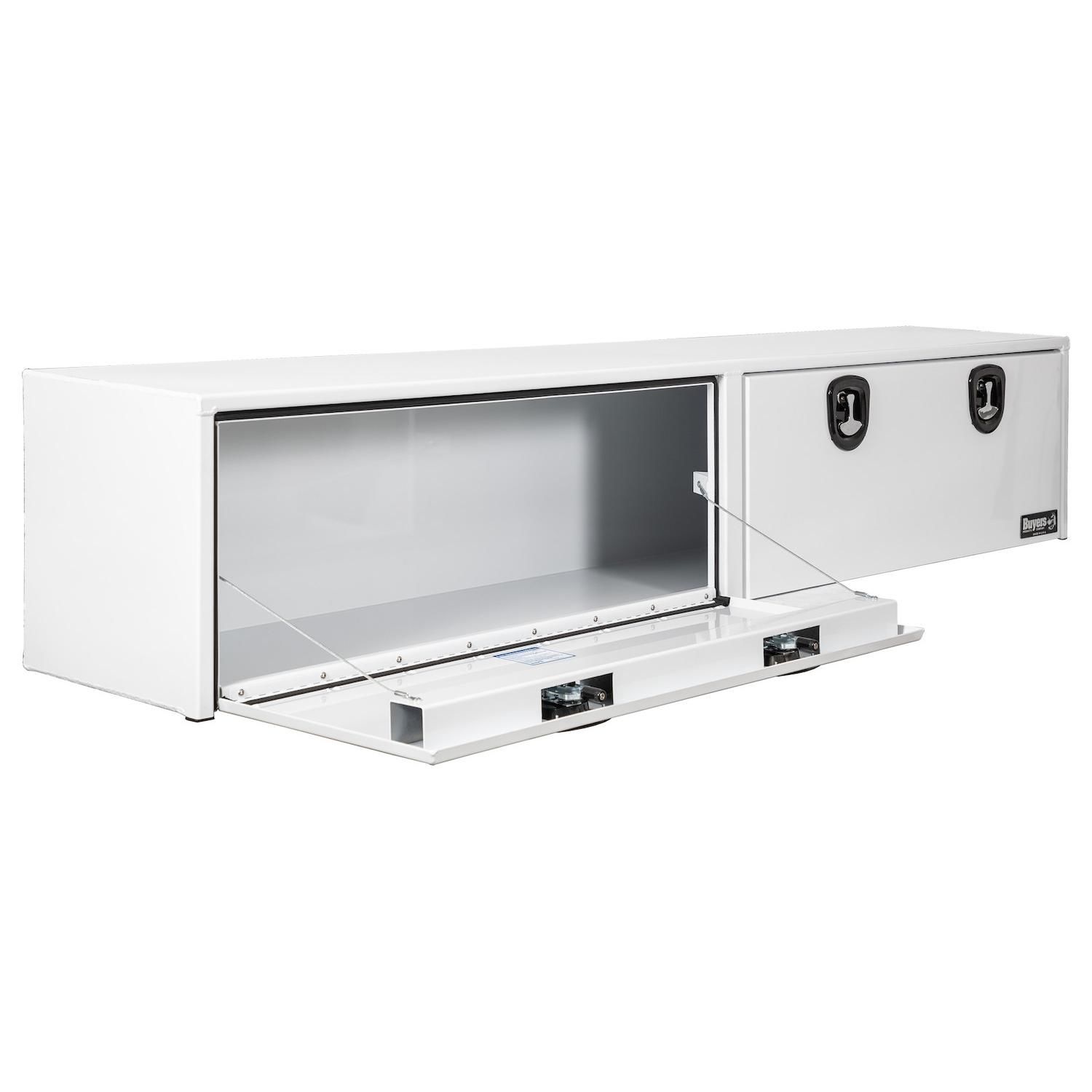 Buyers Products 16in x 13in x 96in White Smooth Aluminum Topsider Truck Box