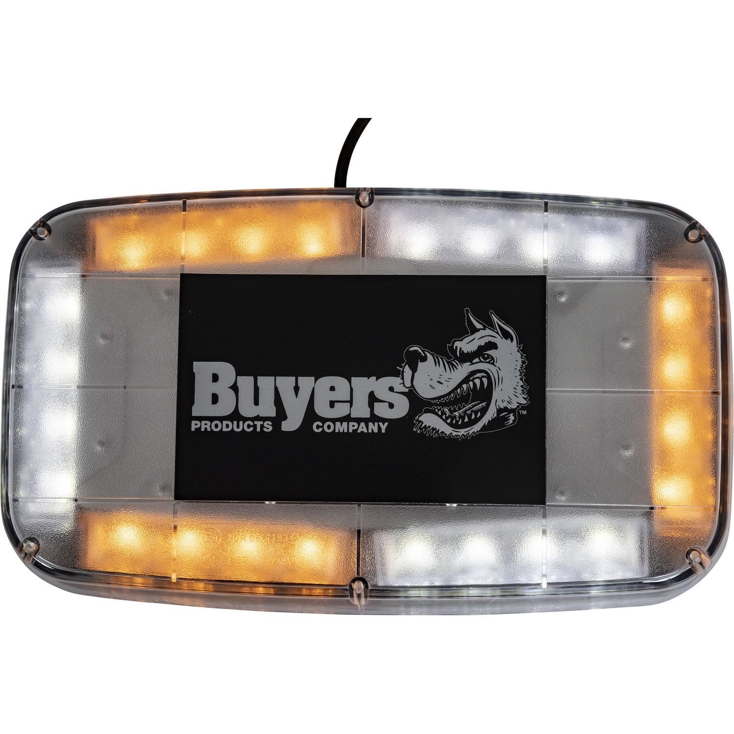 Buyers Products Amber/Clear 11in Rectangular Multi-Mount LED Mini Light Bar