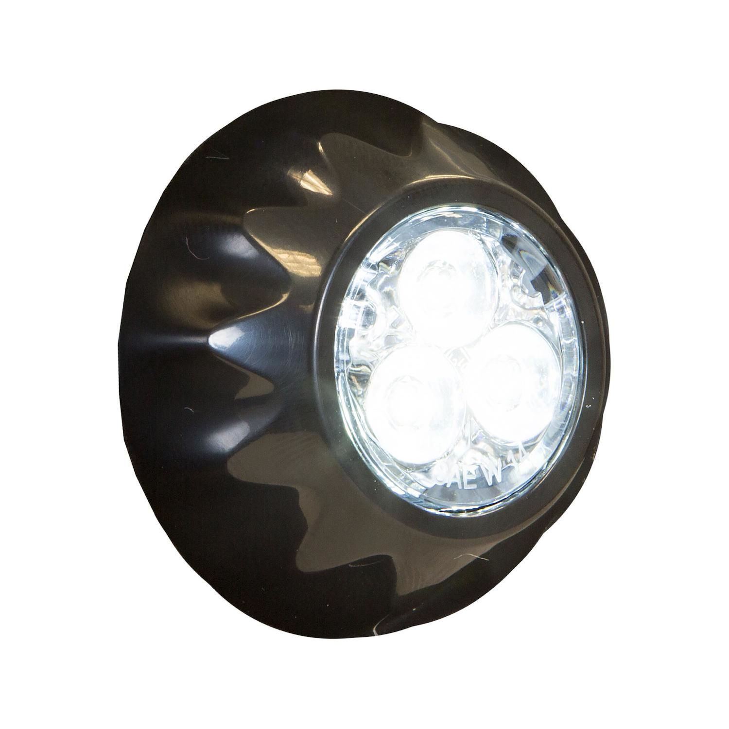 Buyers Products Clear Surface/Recess Mount Round LED Strobe Light