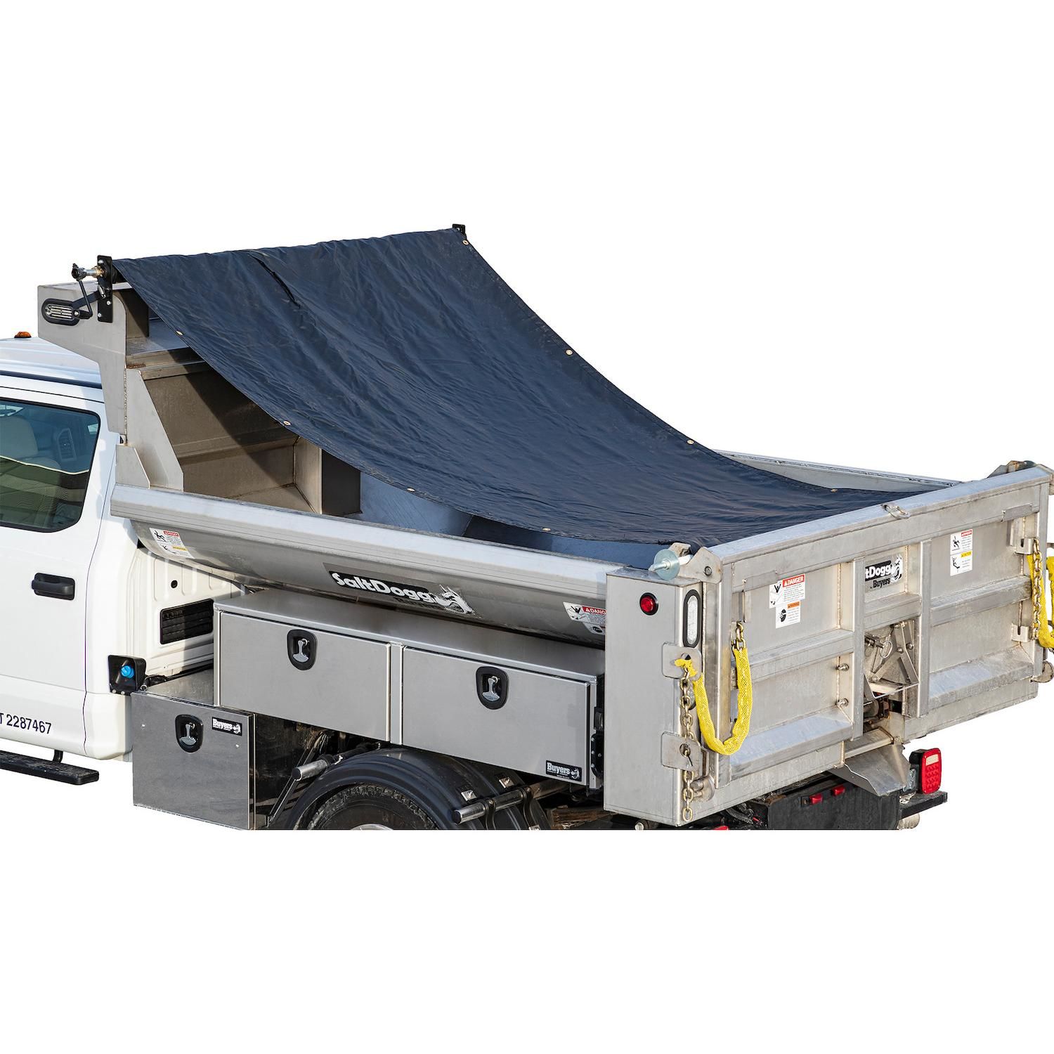 Buyers Products 7ft x 12ft Aluminum Tarp System with Mesh Tarp