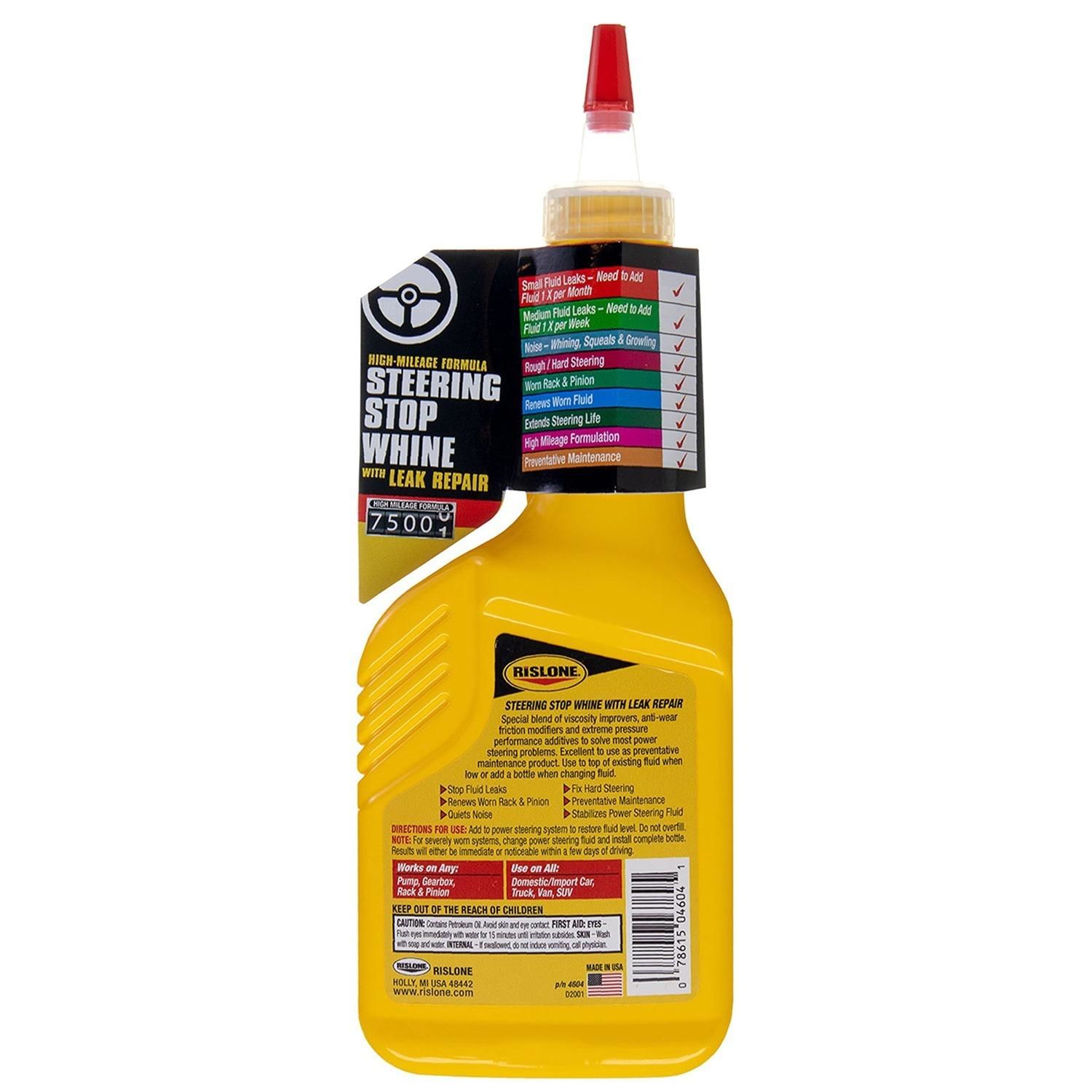 Rislone High Mileage Steering Stop Whine with Leak Repair 11.8oz