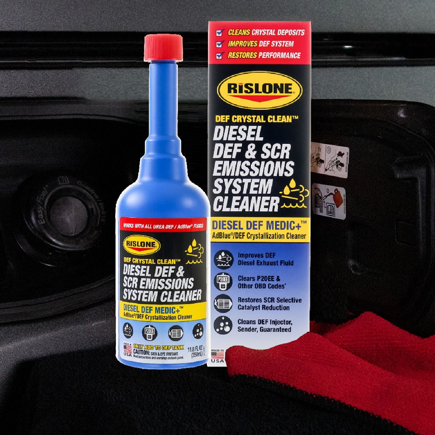 Rislone DEF Crystal Clean Diesel DEF and SCR Emissions System Cleaner ...