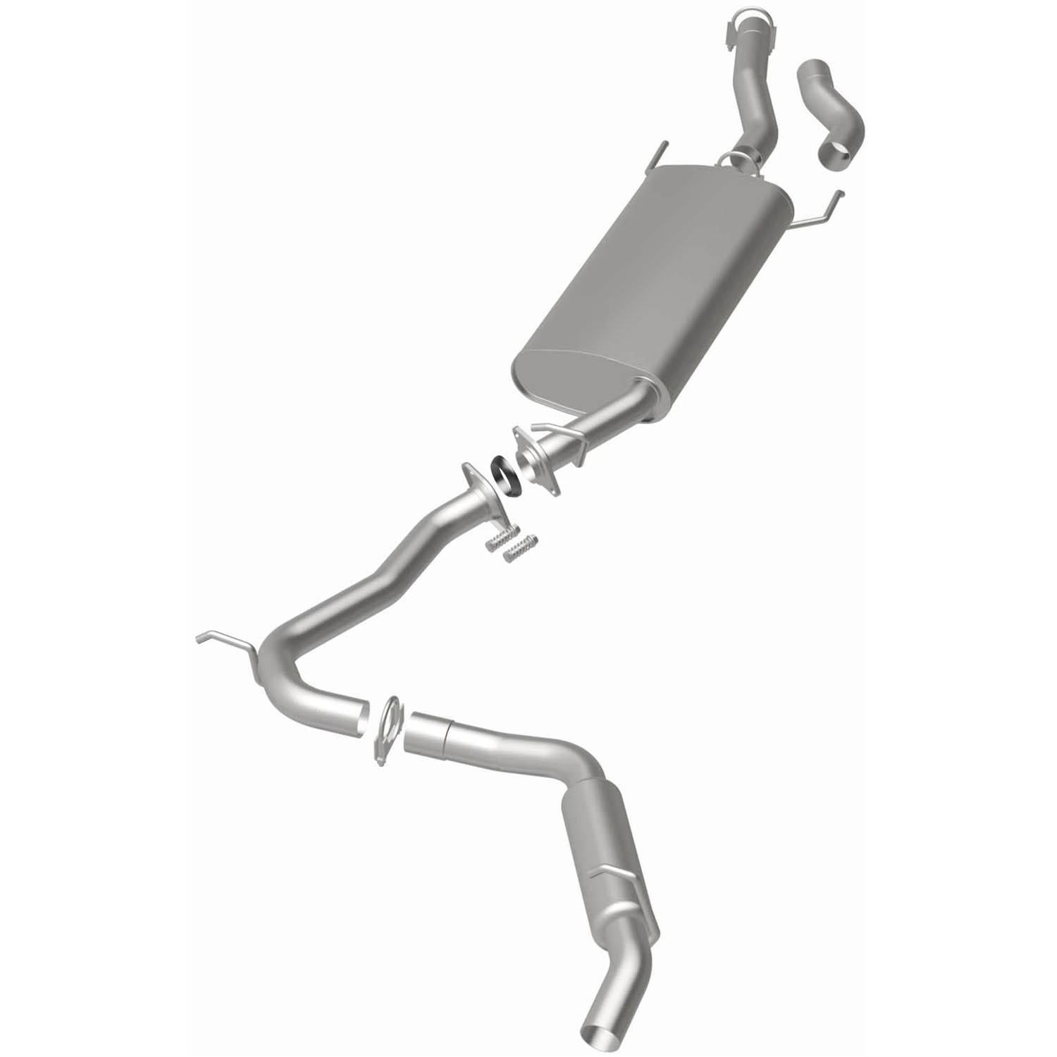 BRExhaust Clamp-On Exhaust Muffler Assembly 106-0717