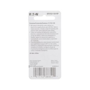 Bussmann 120 Amps Bolt in Cartridge Fuse