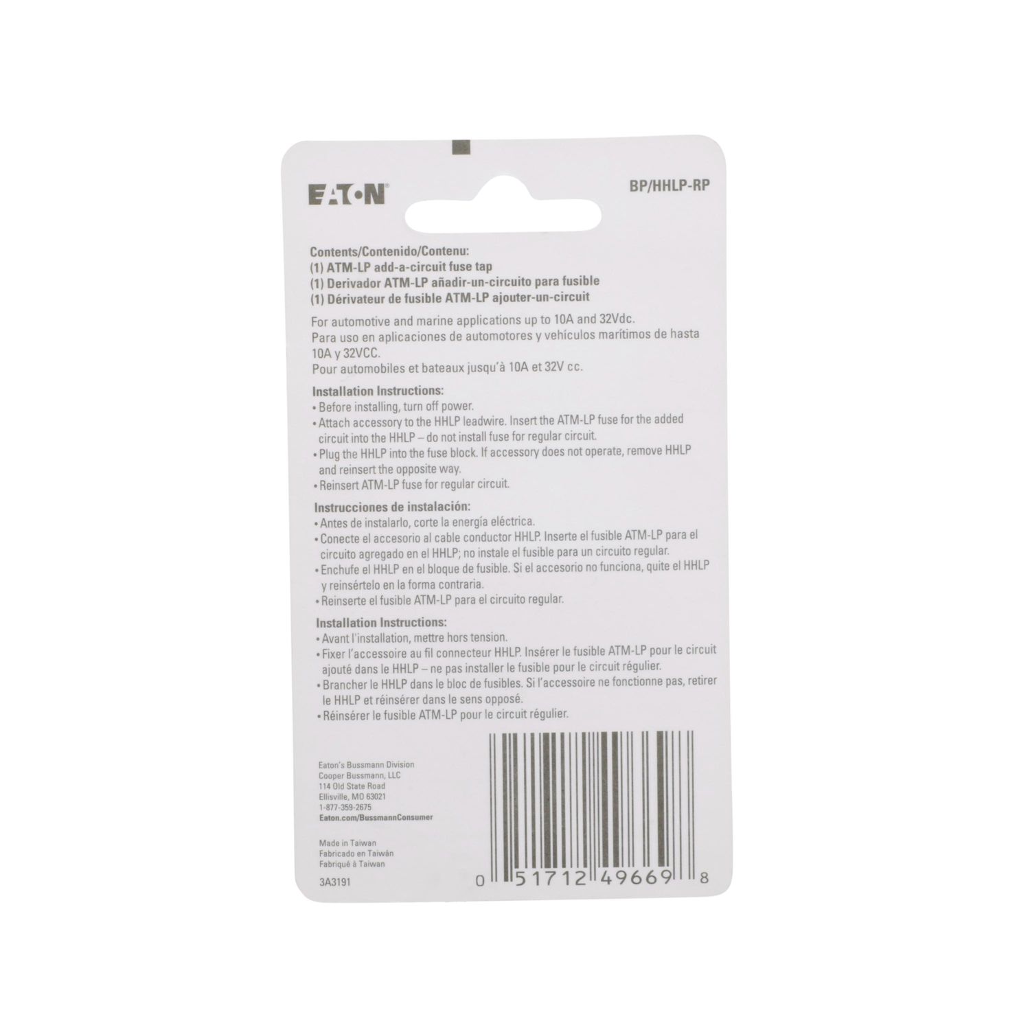 Bussmann Circuit Fuse Tap
