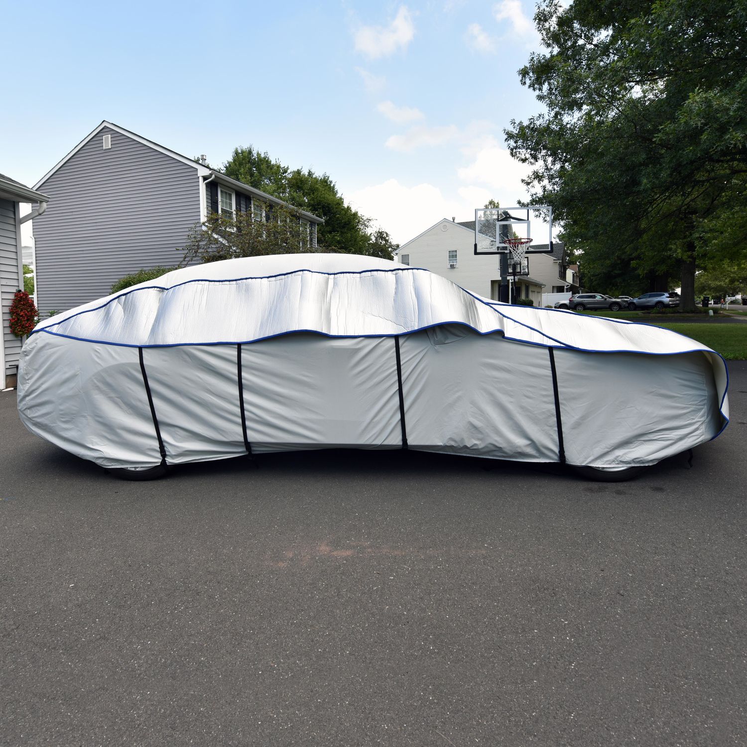 Budge Gray Hail Resistant Outdoor Heavy Duty Hail Jacket Car Cover Fits Cars up to 264in