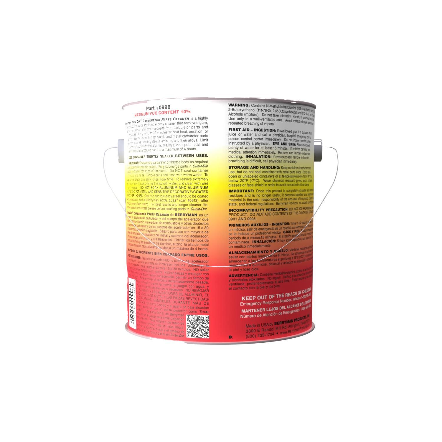 Berryman B-9 Chem Dip Parts Cleaner with Basket and Armlock