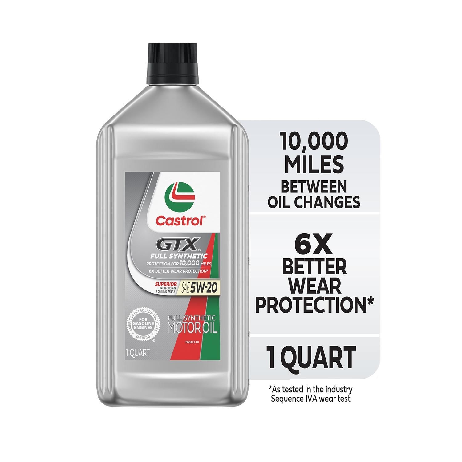 Castrol GTX Standard Full Synthetic Engine Oil 5W-20 1 Quart