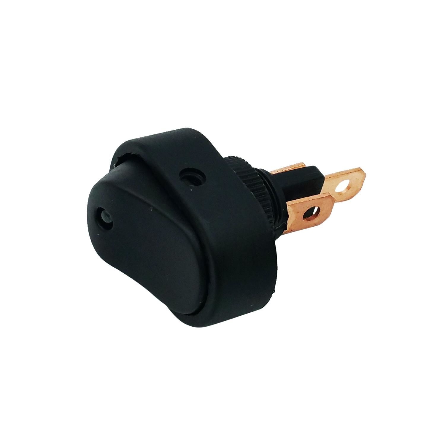 Cambridge 30 Amps Black Oblong with Blue LED Glow Rocker Switch