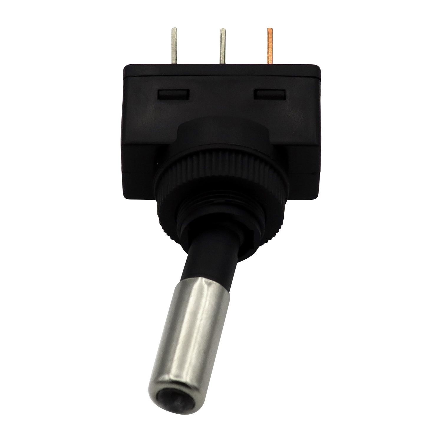 Cambridge 20 Amps Black with Blue LED Toggle Switch