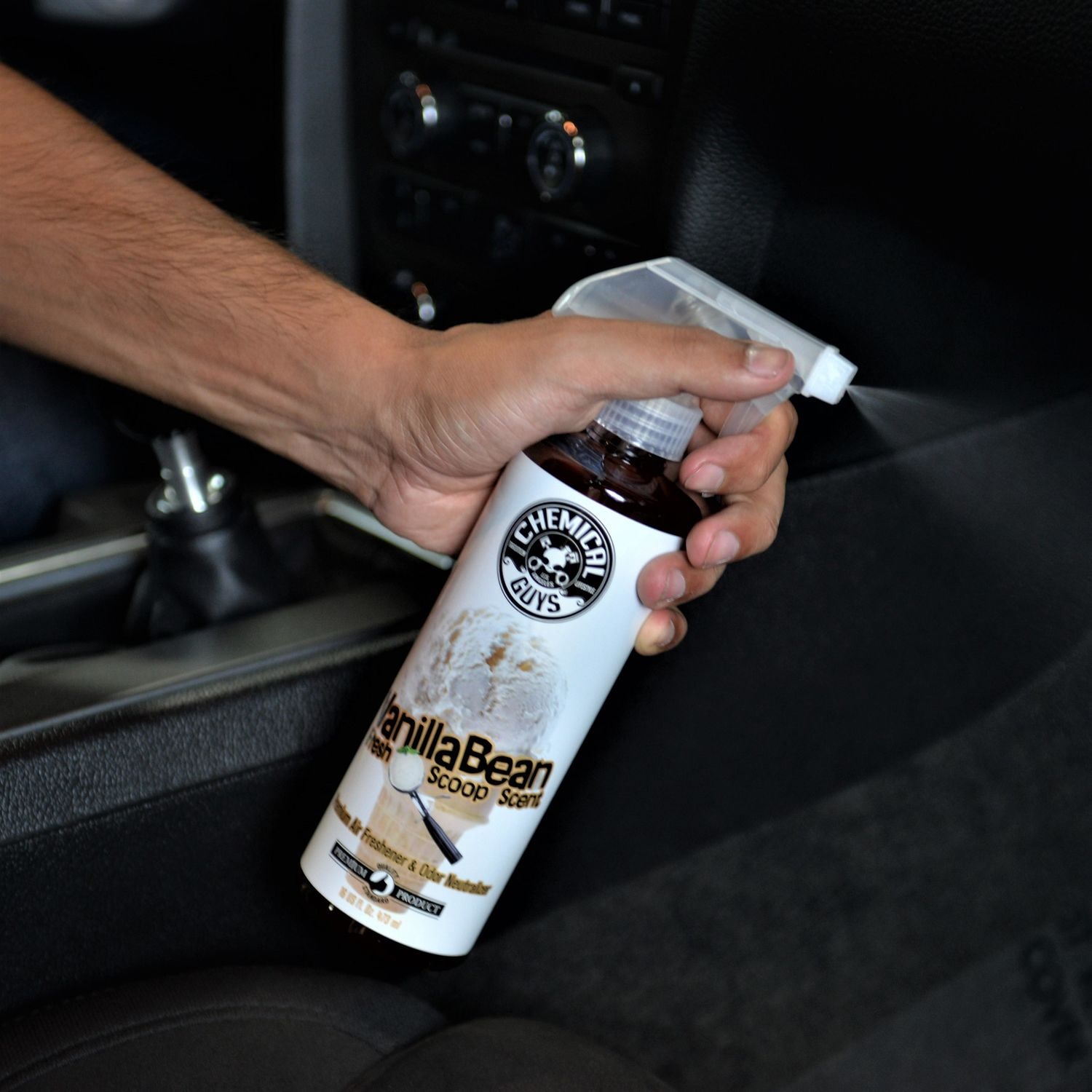 Chemical Guys Vanilla Bean Fresh Scoop Scent Spray Air Freshener 4oz