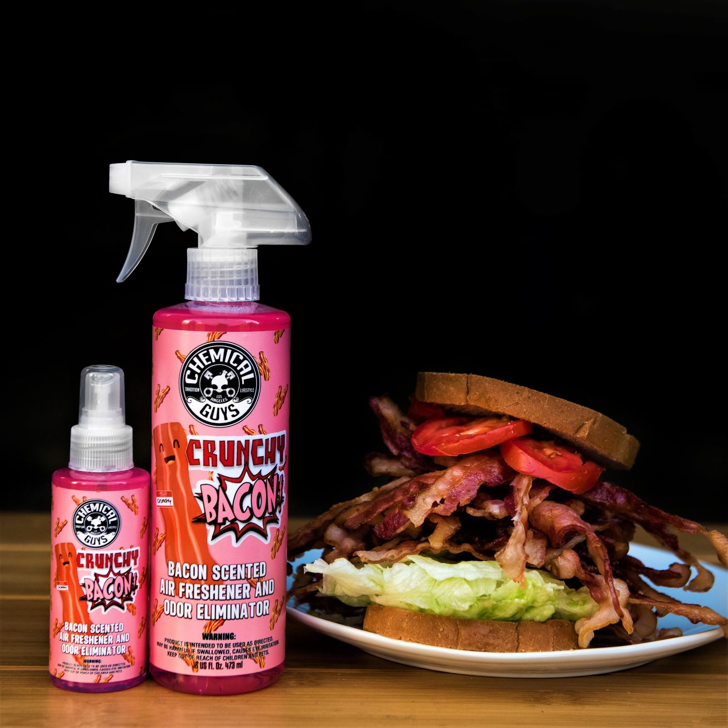 Chemical Guys Crunchy Bacon Scent Air Freshener Spray 16oz