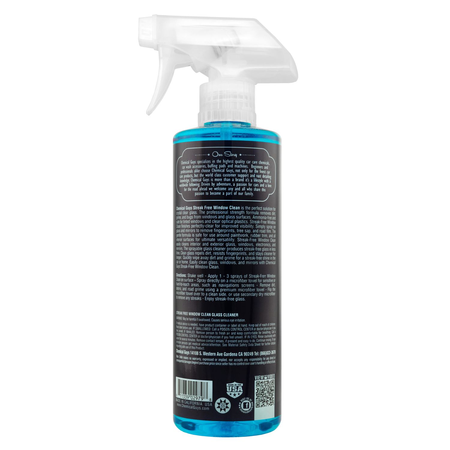 Chemical Guys Streak Free Window Clean Class Cleaner 16oz