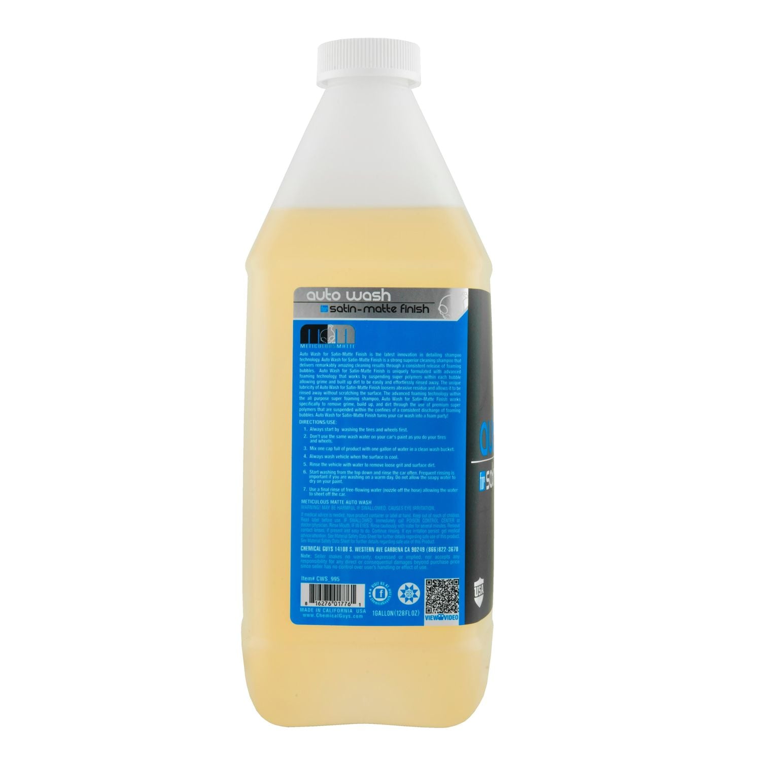 Chemical Guys Meticulous Matte Auto Wash Liquid 1 Gallon