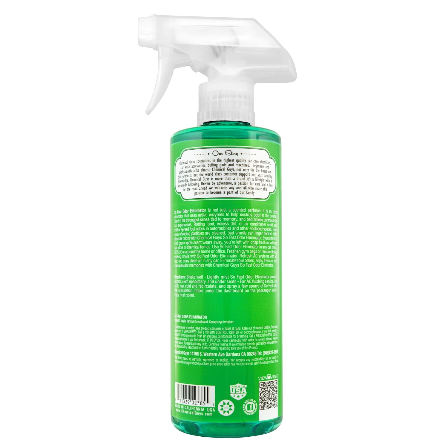 Chemical Guys Green Apple Scent Spray Air Freshener 16oz