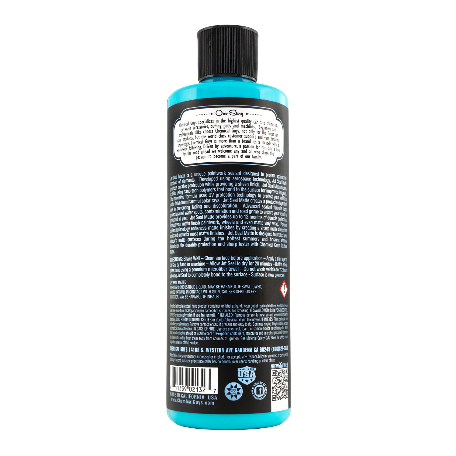 Chemical Guys JetSeal Matte Sealant and Paint Protectant Liquid 16oz