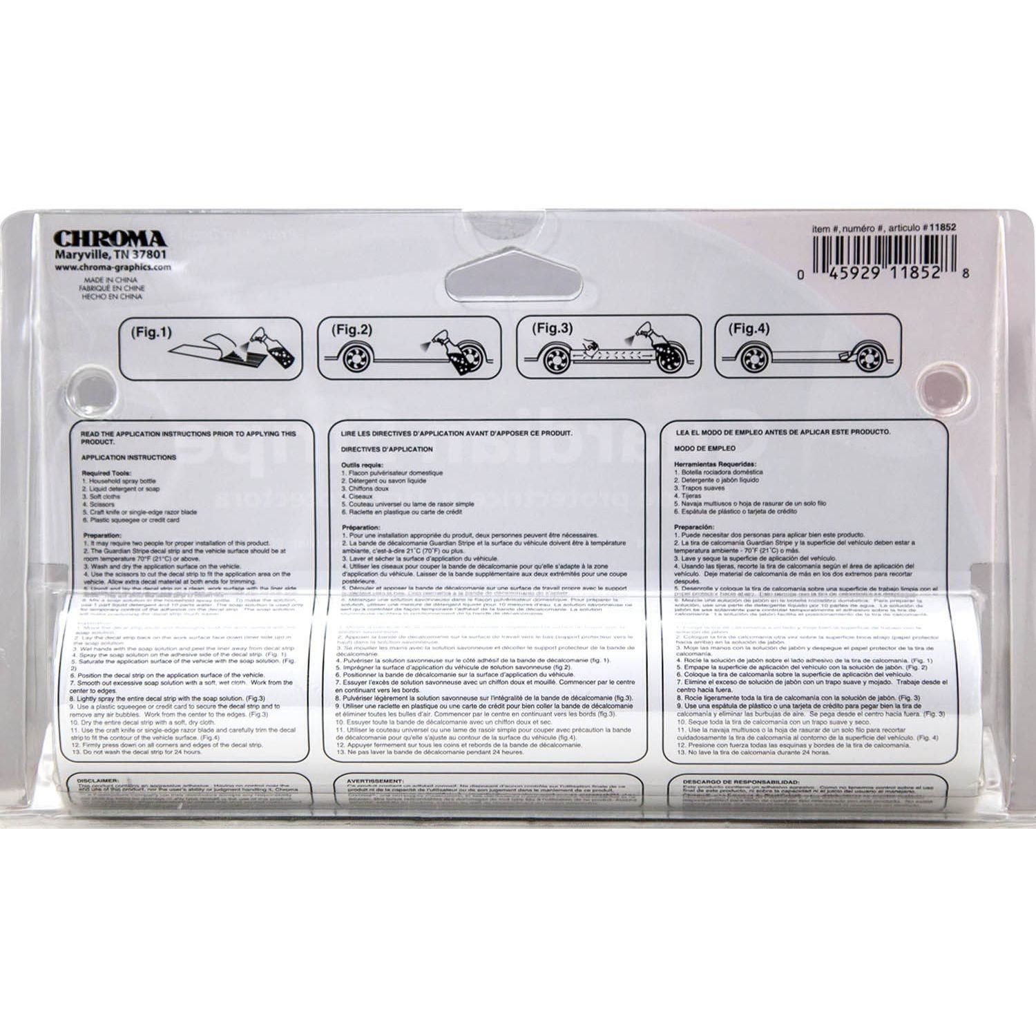 Chroma Graphics Chrome Rocker Panel Tape