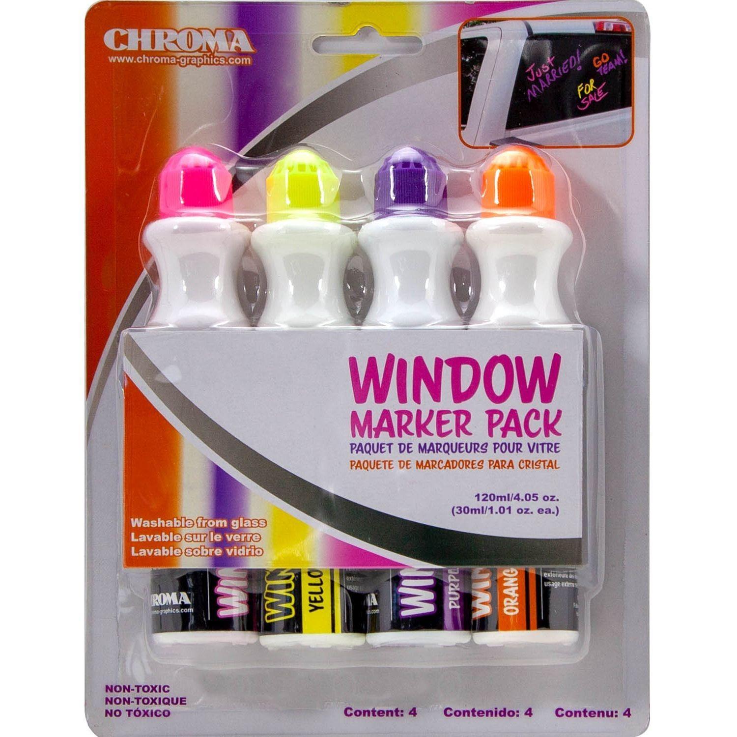 Chroma Graphics Neon Windshield Marker 4 Pack