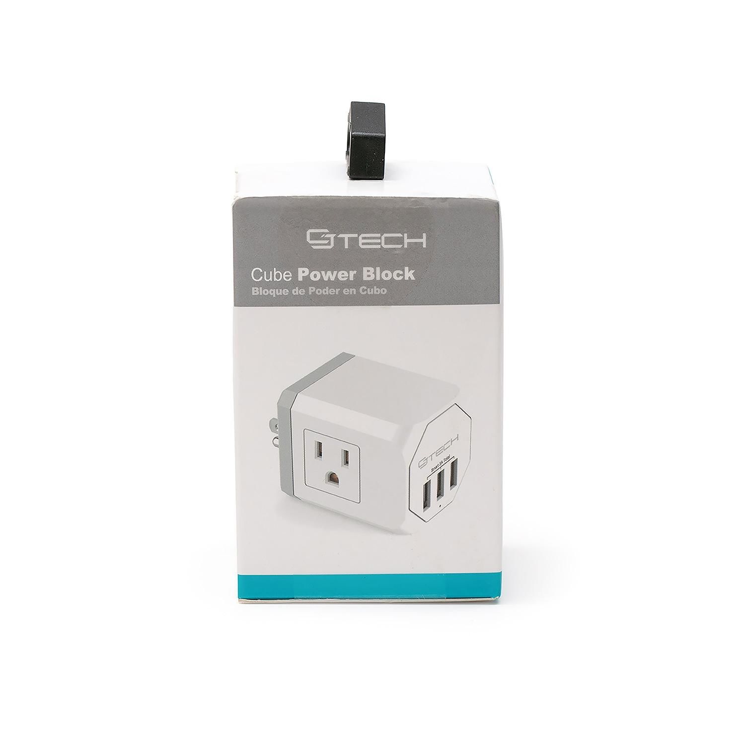 CJ Tech Power Block Wall Tap with 3 AC Outlets and 3 USB Outlet