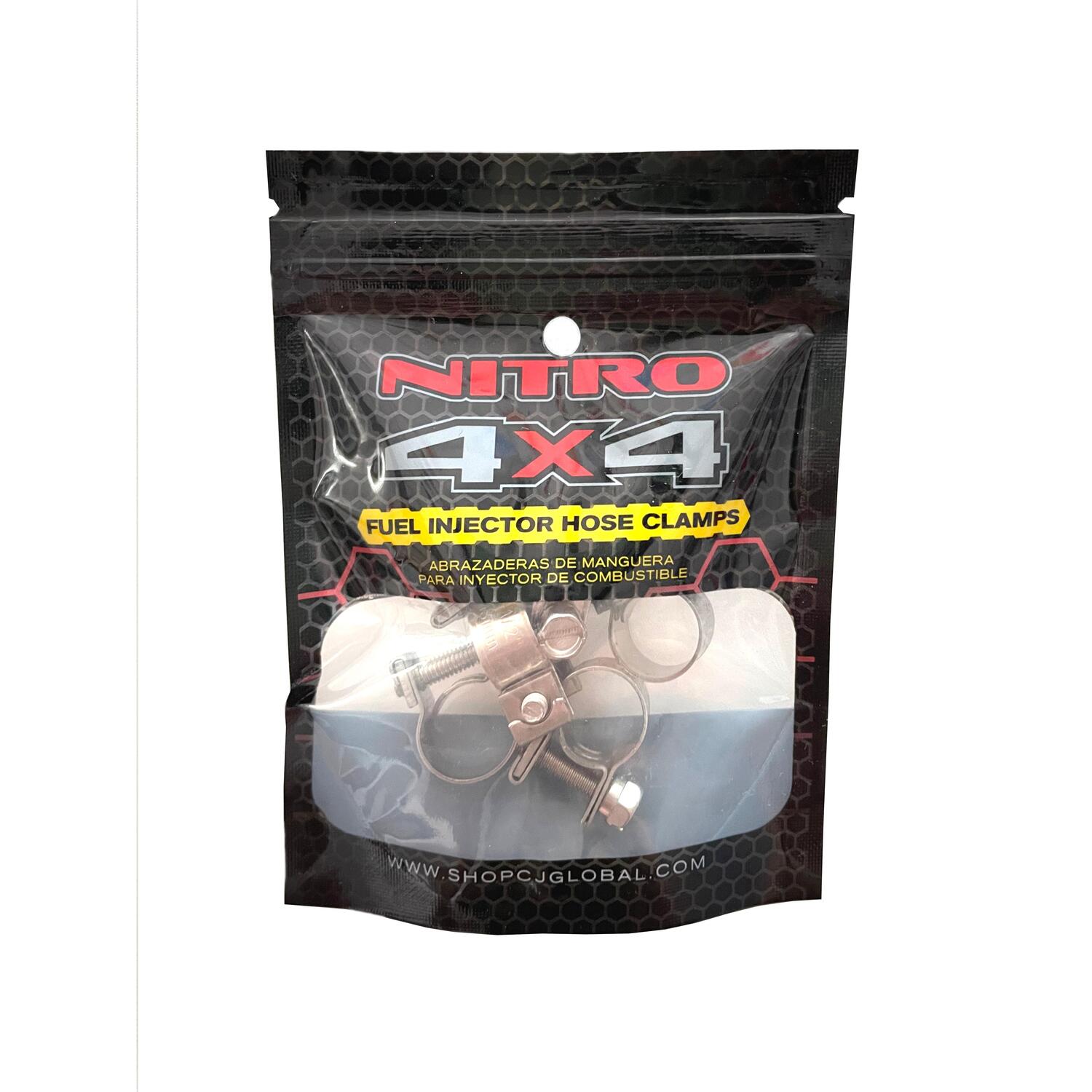 Nitro 4x4 7/16in to 1/2in W4 Fuel Injector Hose Clamp 6 Pack