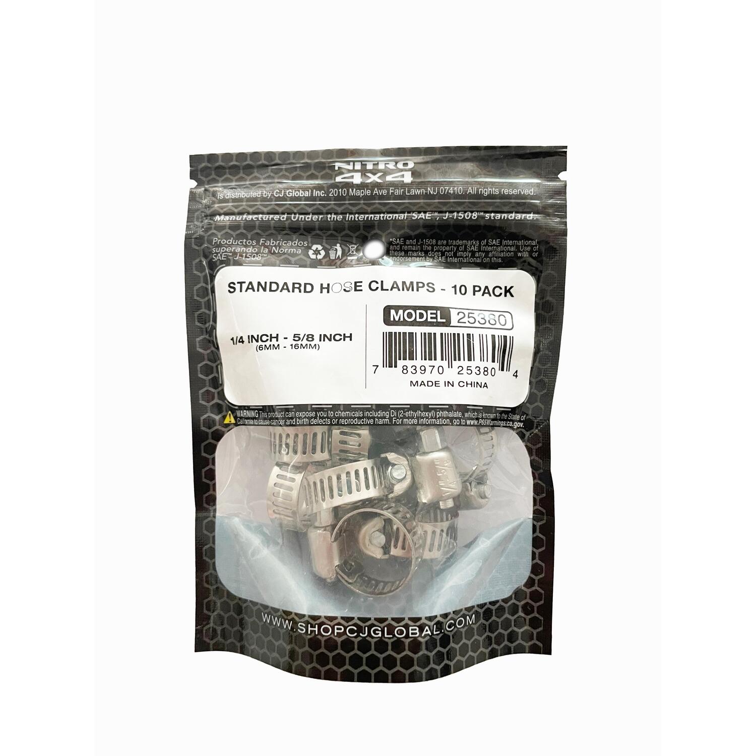 Nitro 4x4 7/32in to 5/8in Clamp 10 Pack