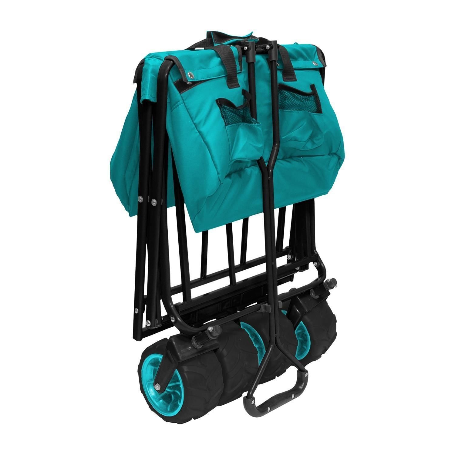 Creative Outdoor Teal All Terrain Utility Cart
