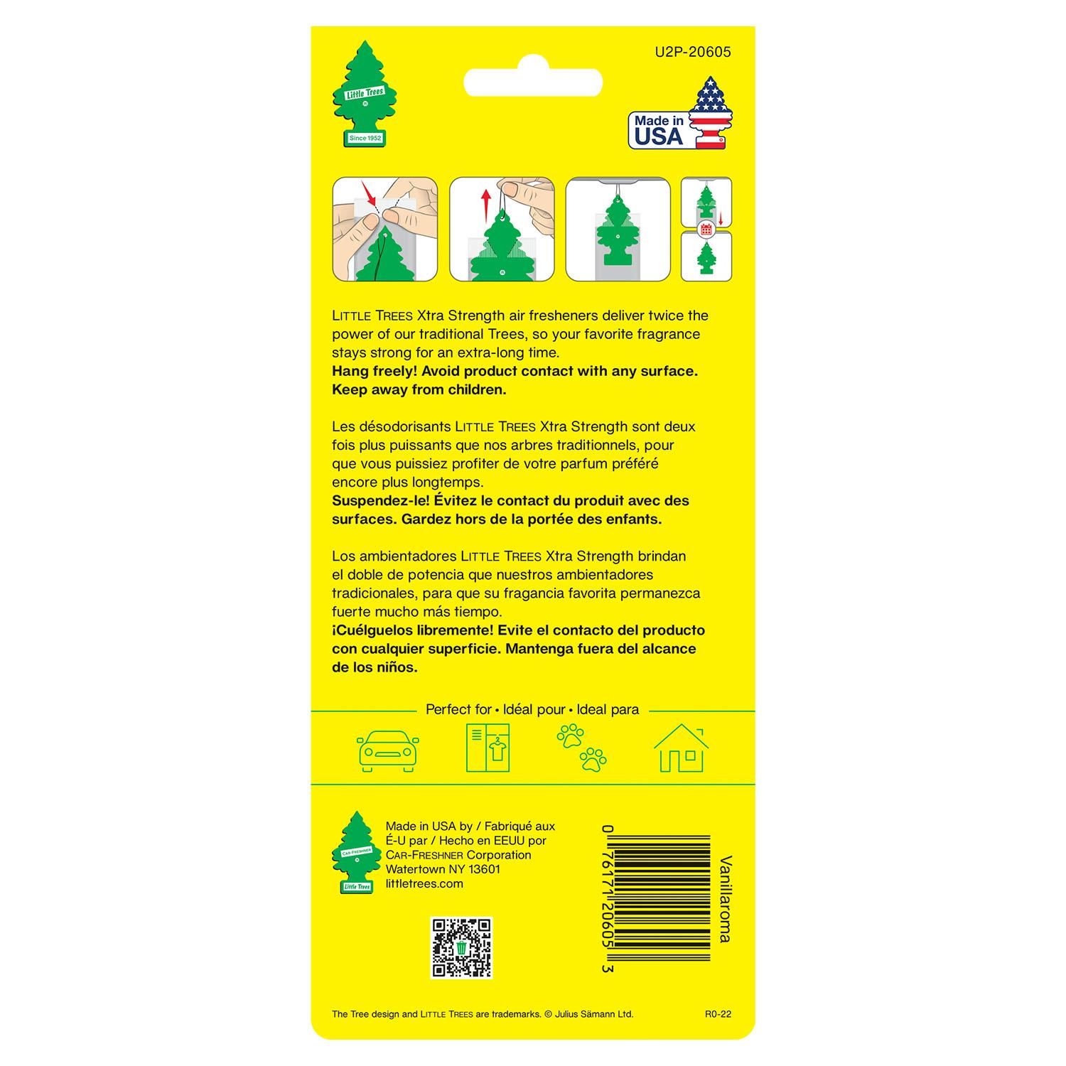 Little Trees Vanillaroma Xtra Strength Scent Hanging Air Freshener 2 Pack