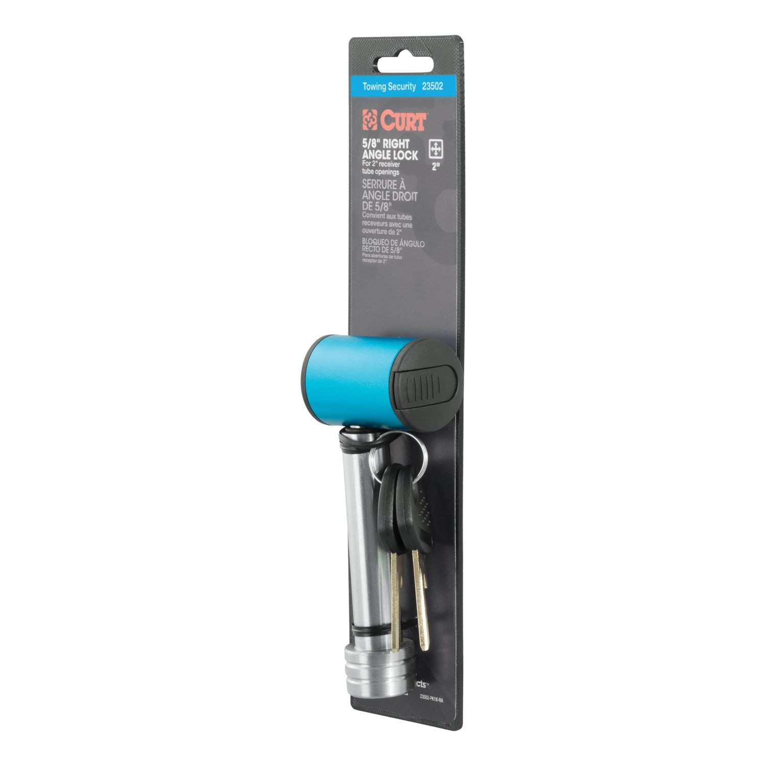 CURT 5 8in Steel Hitch Pin Coupler Lock