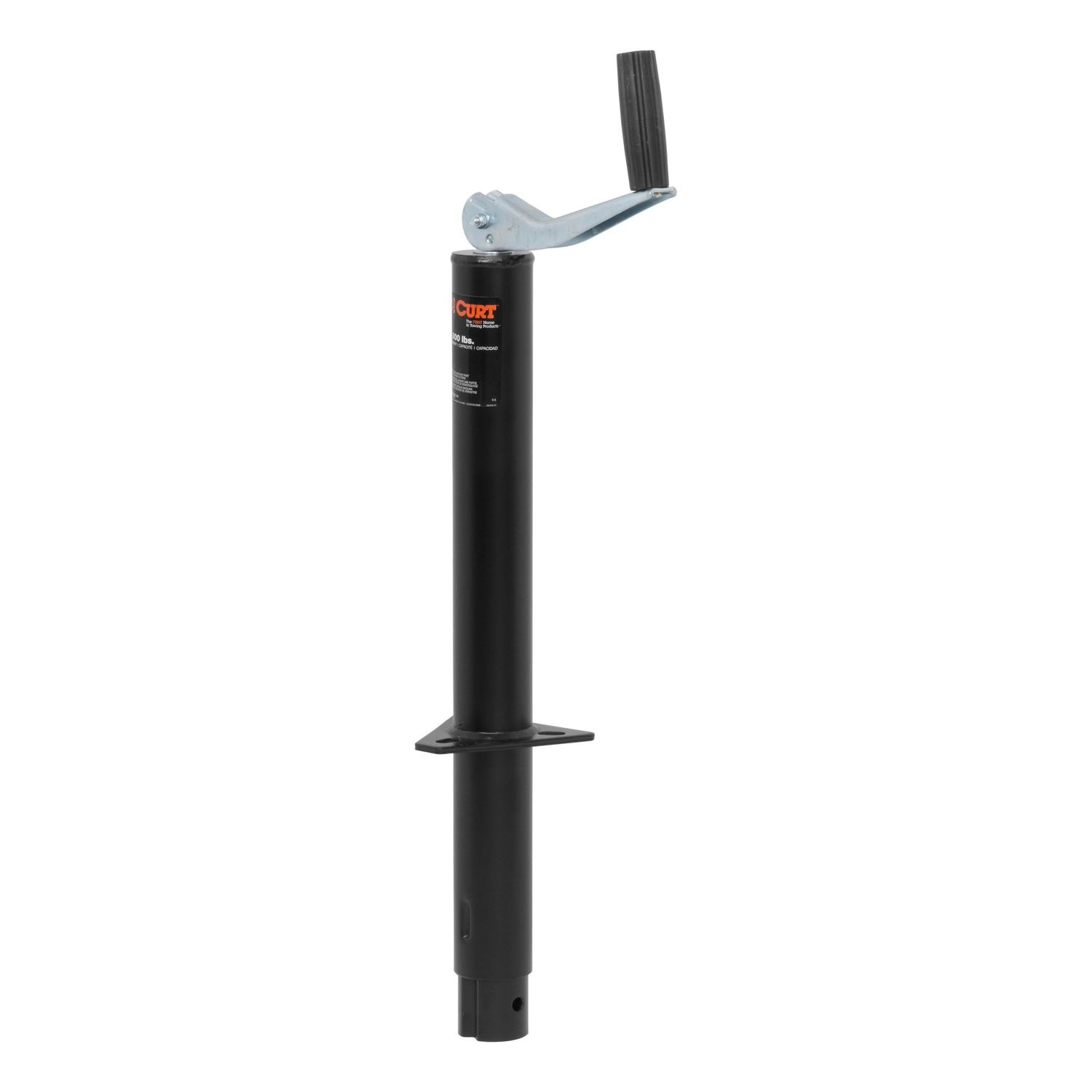 CURT 15in Travel 2,000lbs A-Frame Jack with Top Handle