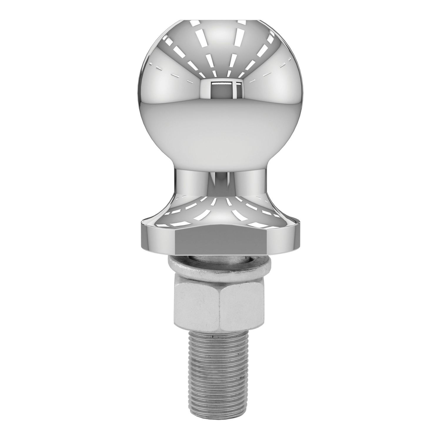 CURT Chrome 2in 3,500lbs Trailer Ball 3/4in x 2 1/8in Shank