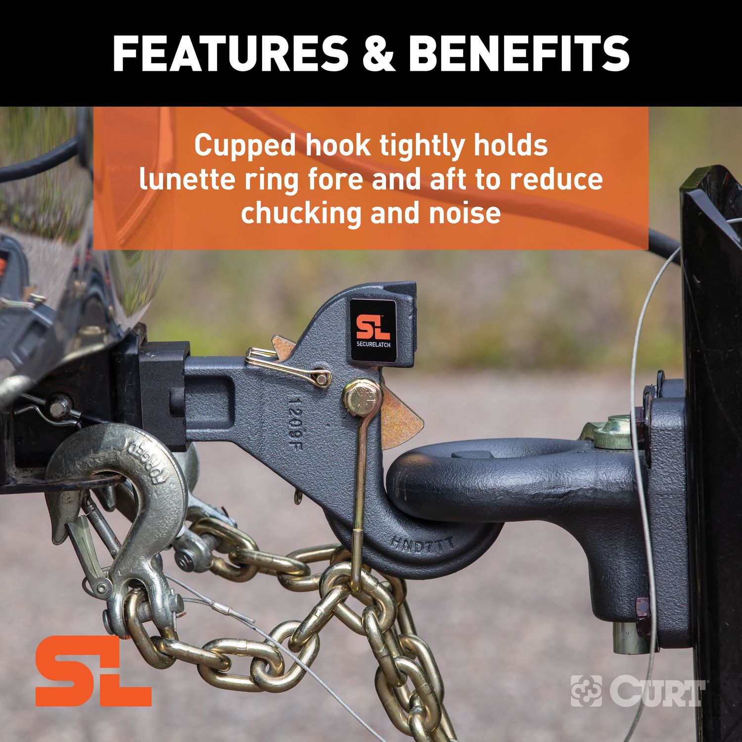 CURT Trailer Hitch Pintle Hook Mount 48405