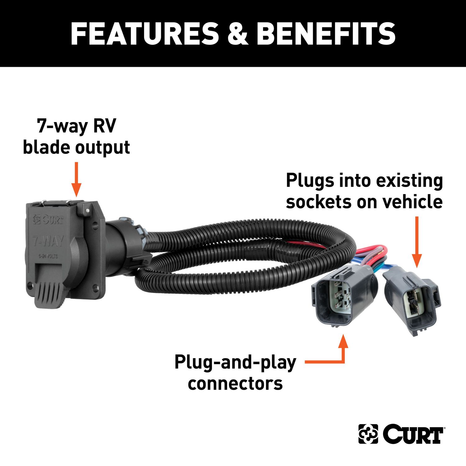 Curt Electrical Wire Connector 56443