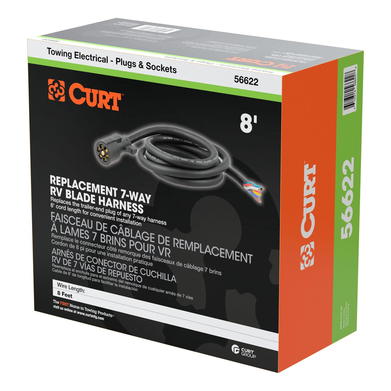 Curt Universal Trailer Wire Harness and Connector 56622