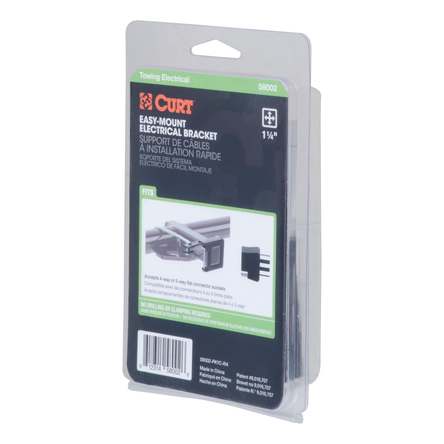 CURT Trailer Wire Connector Mounting Bracket 58002