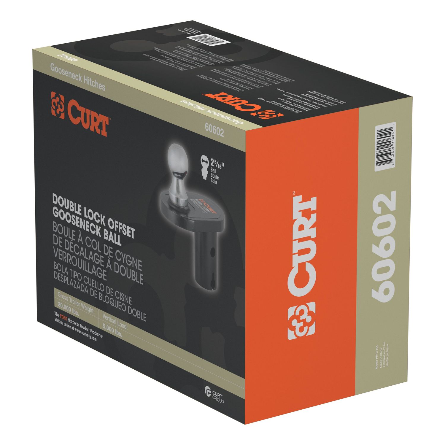 CURT Gooseneck Trailer Hitch Ball 60602