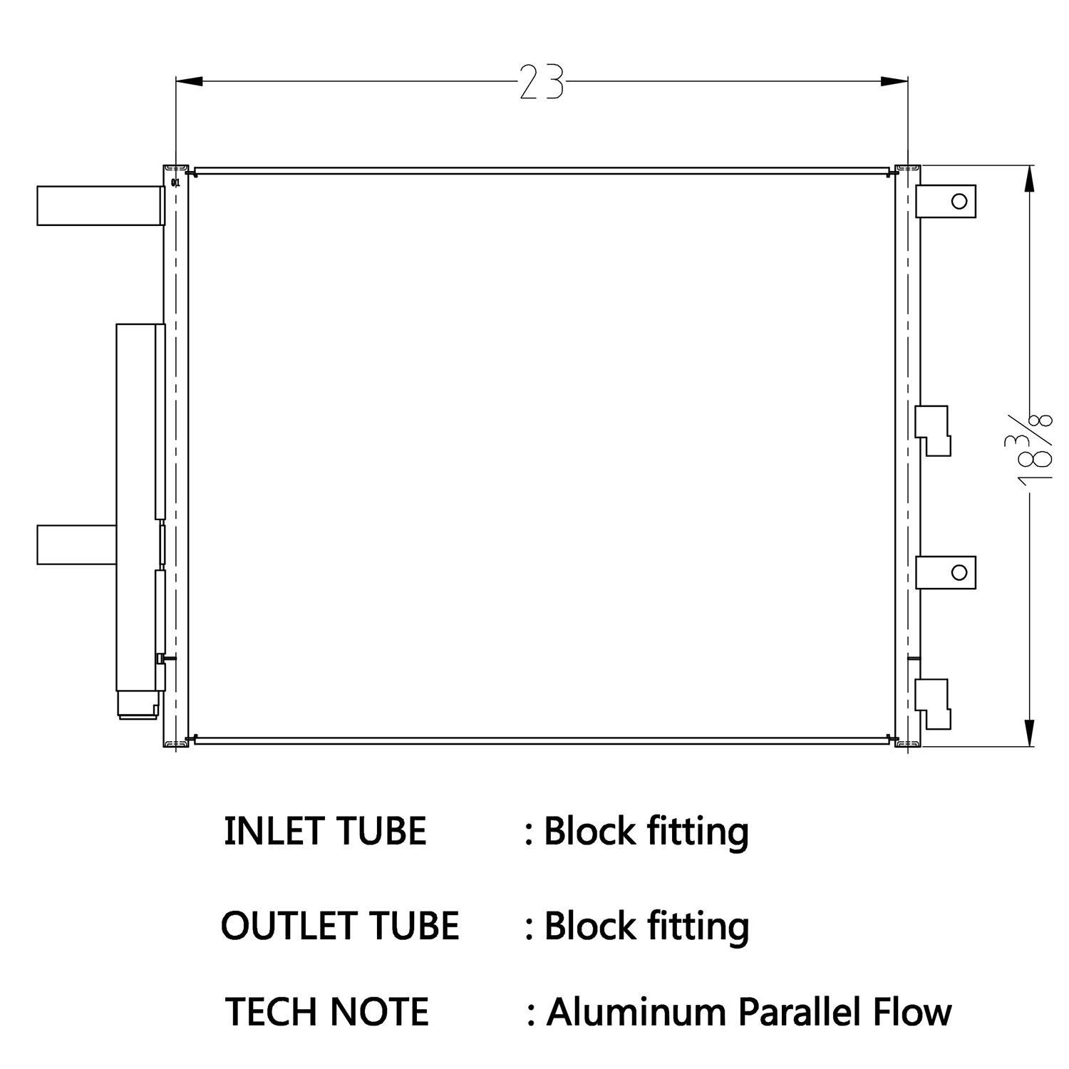 CSF Cooling A/C Condenser 10753