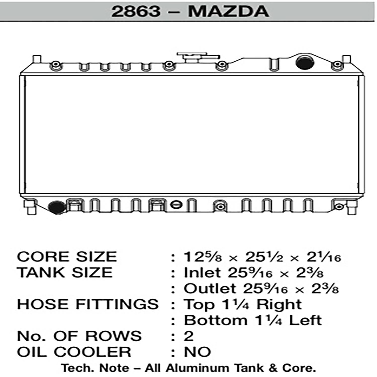 CSF Cooling Radiator 2863