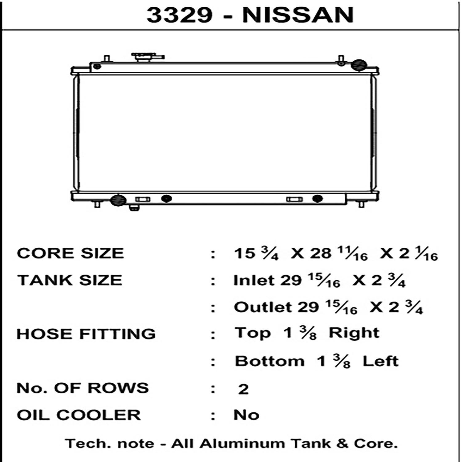 CSF Cooling Radiator 3329